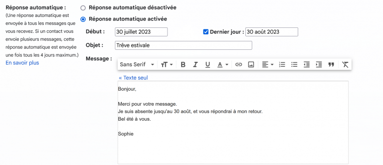 Message d'absence du bureau : 15 idées pour vous démarquer